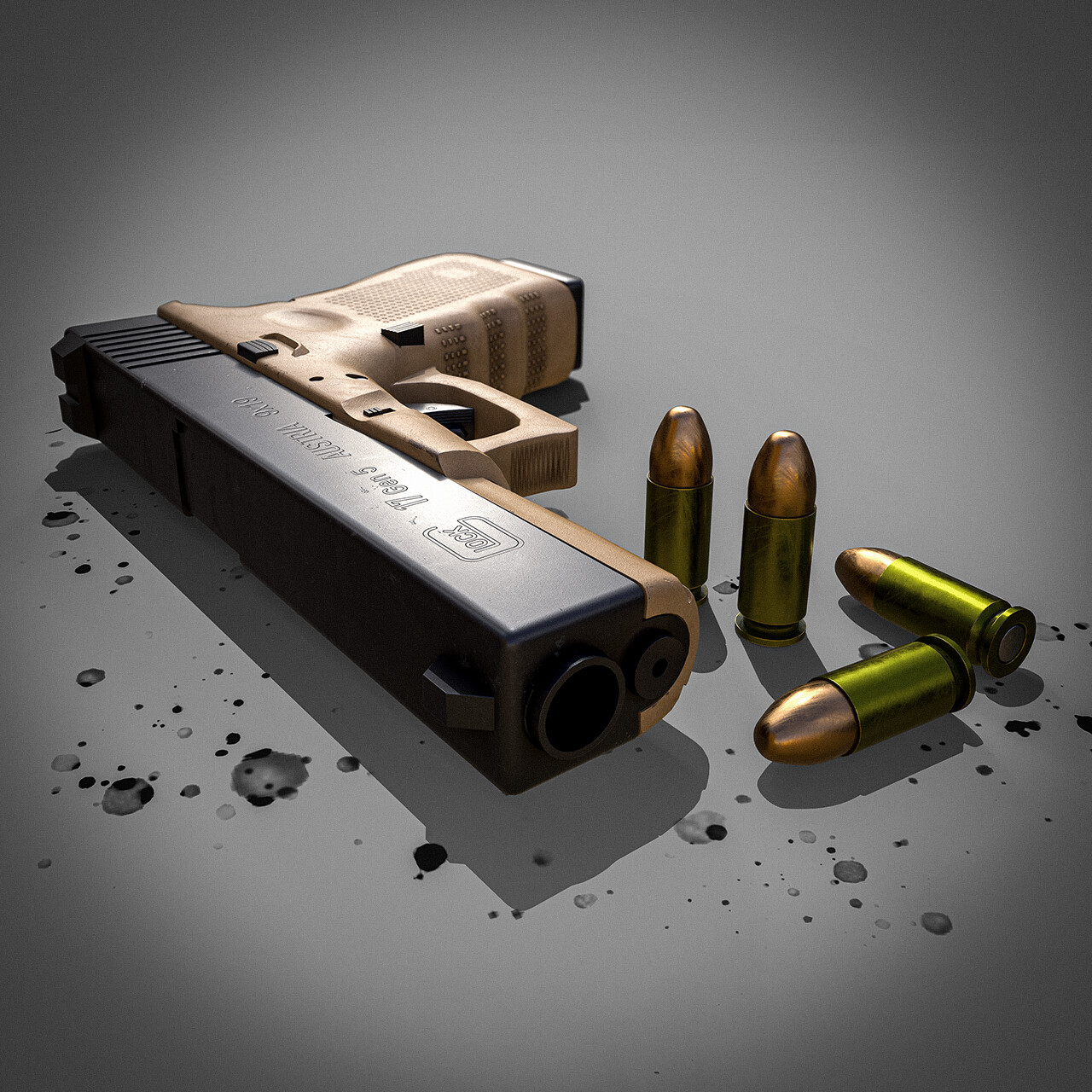 ArtStation - Glock 9mm