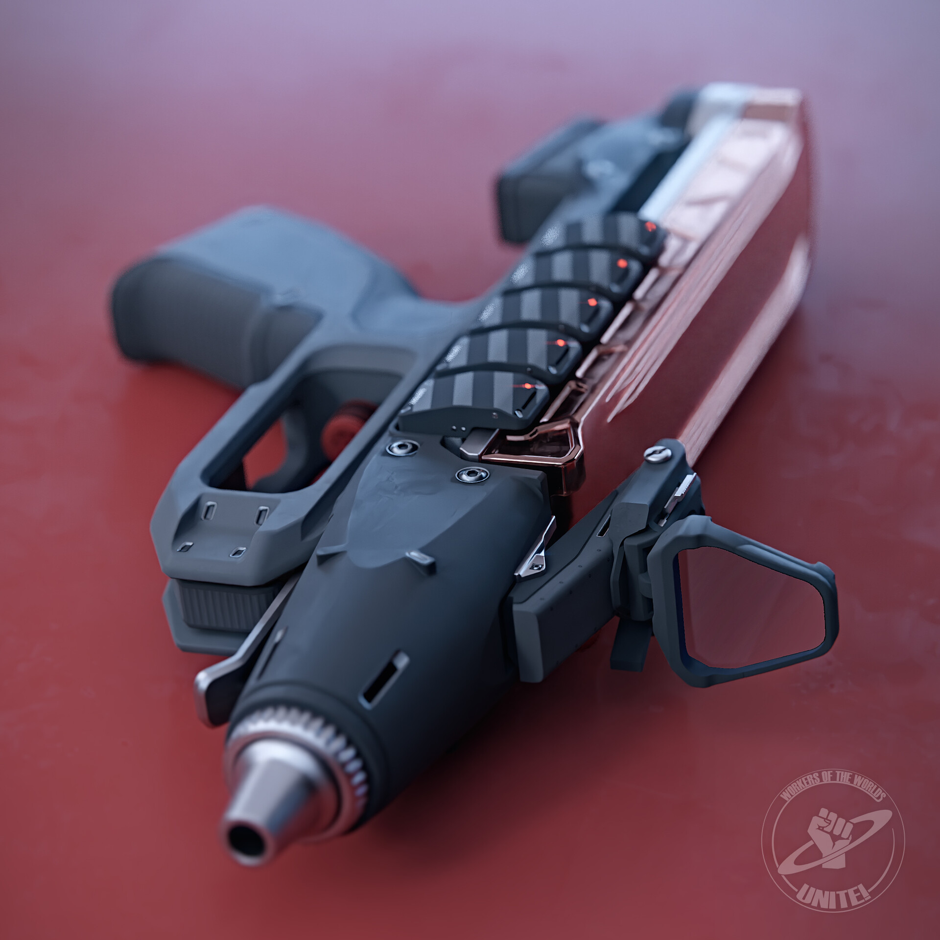 ArtStation - Hand(rail)gun Study