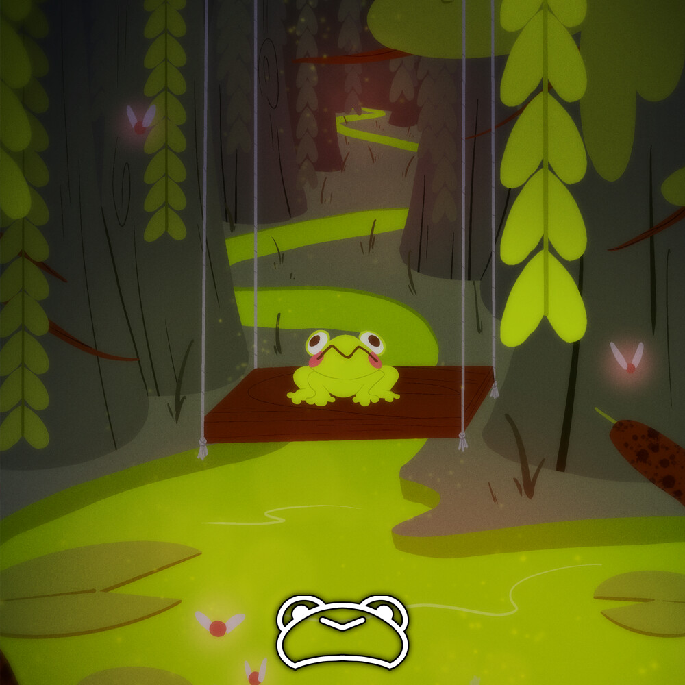 ArtStation - Froggy pond