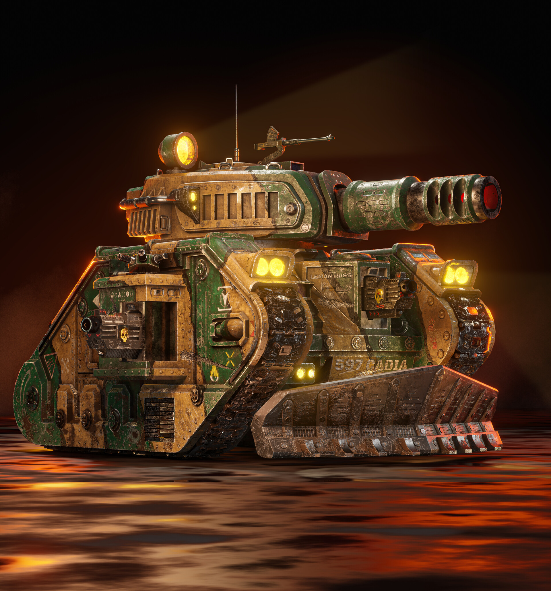 ArtStation - The Leman Russ battle tank.