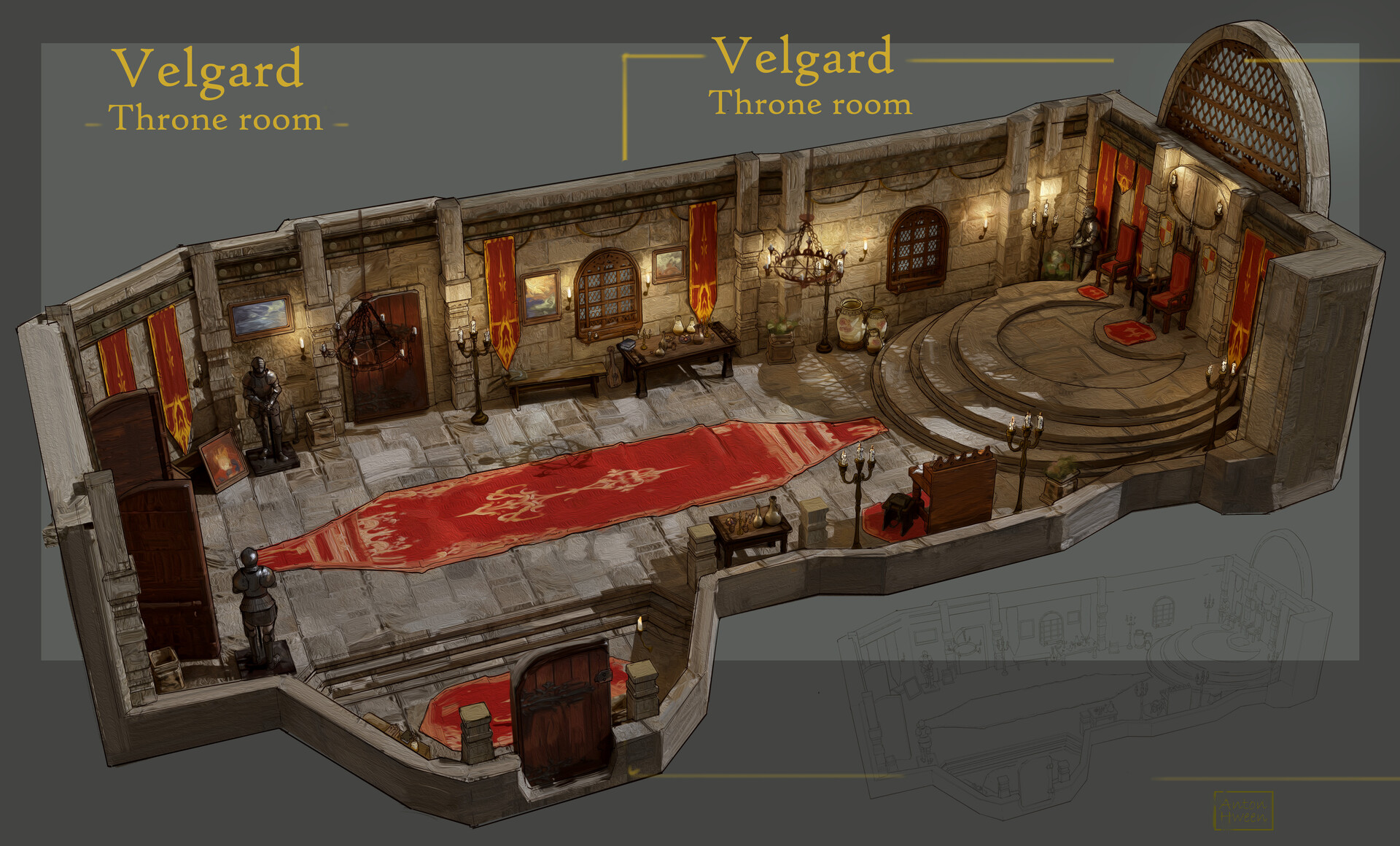 ArtStation - Interior Throne room