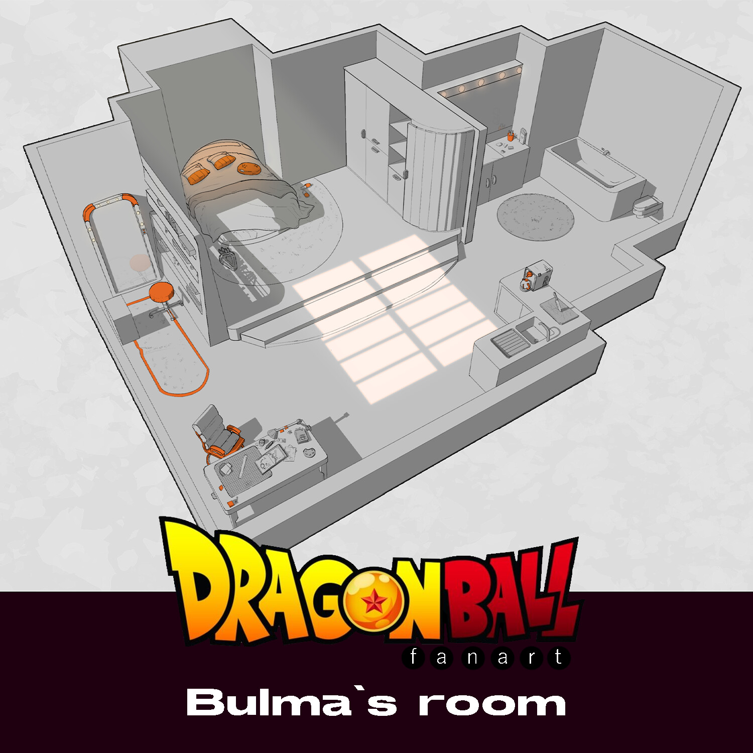 ArtStation - Bulma's interior house concept