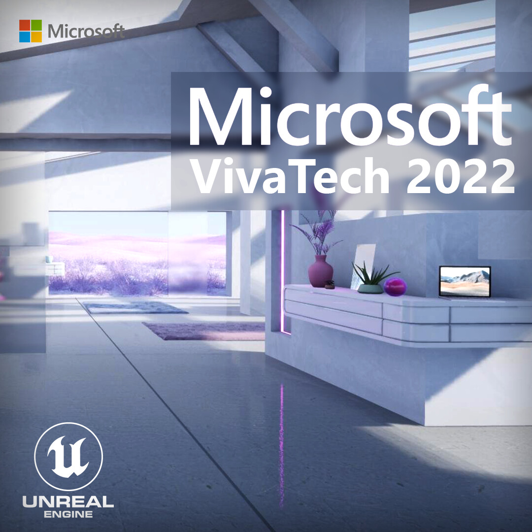 ArtStation - Microsoft Vivatech 2022 - 3D Environments