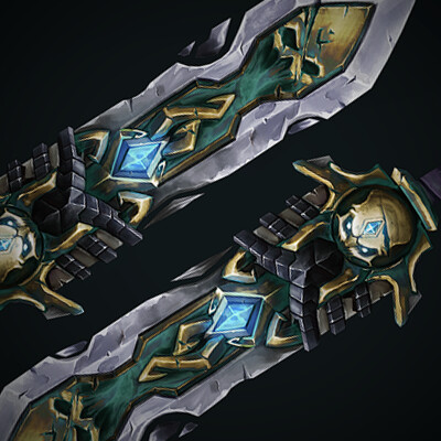 ArtStation - Handpained Cthulhu Sword - Challenge