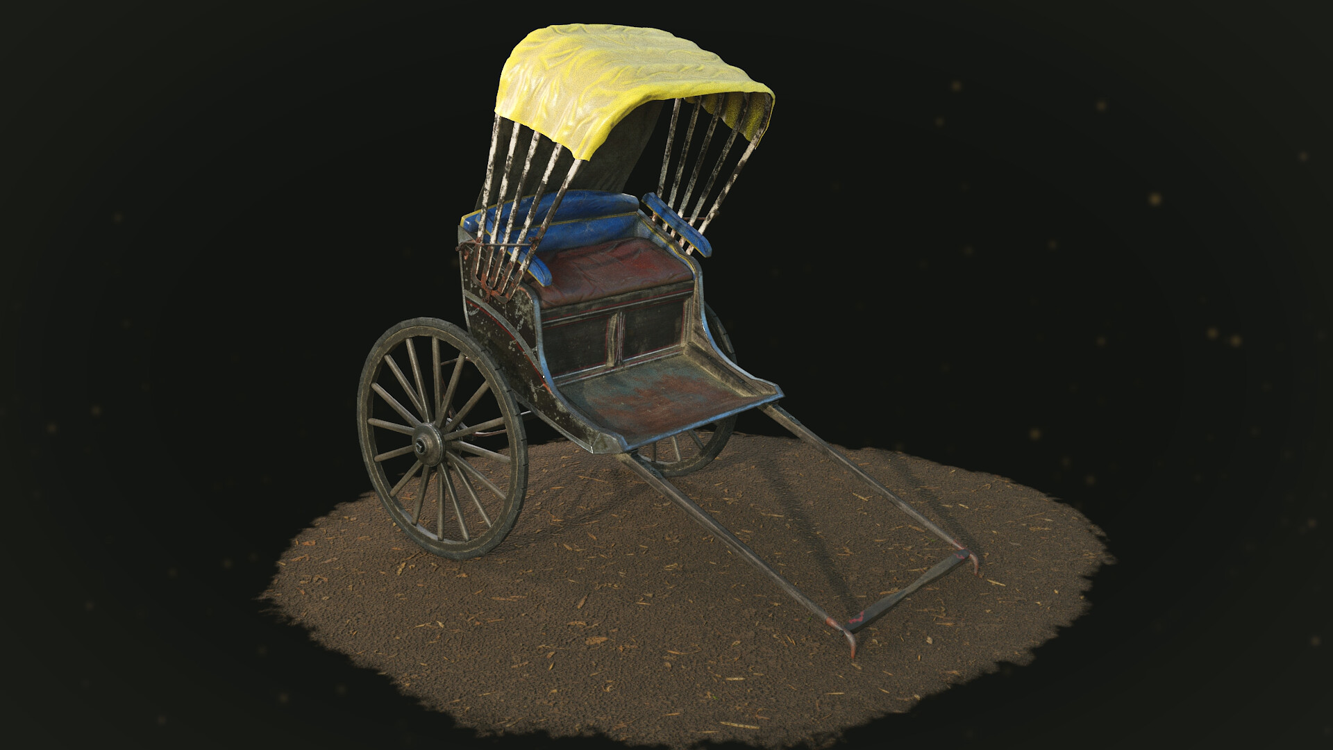 ArtStation - Hand pulled rickshaw