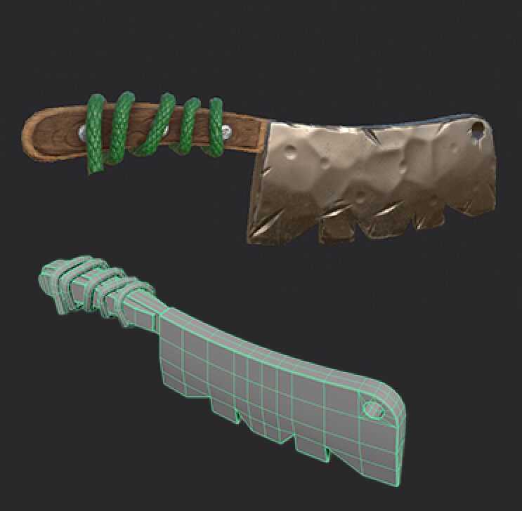 ArtStation - a Stylized Knife Inspired by 3dEx