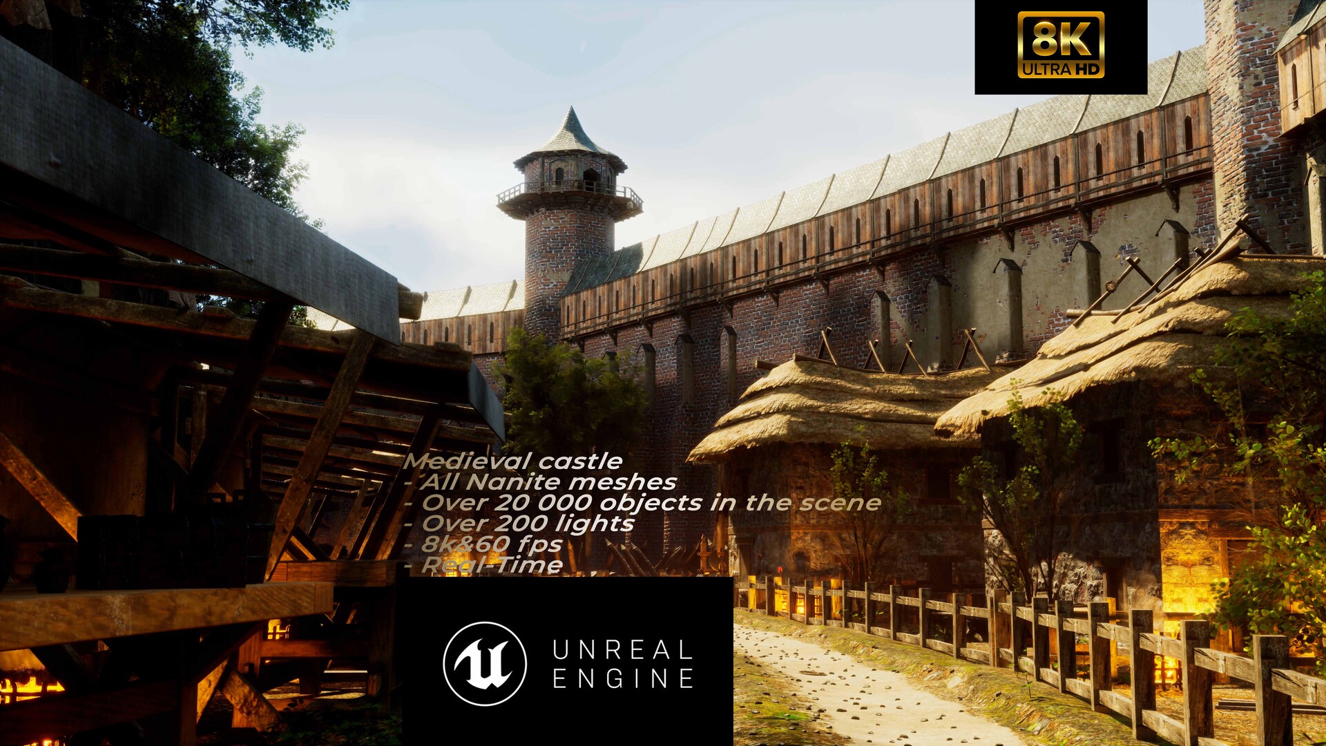 Lehusha Ivan - | Medieval castle but in 8k&60 fps! | UE5 Lumen + Nanite ...