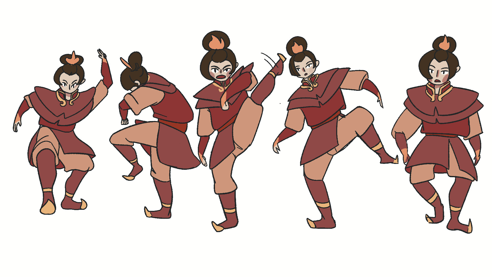 ArtStation - Sequential Drawing Study (AZULA FROM ATLA)