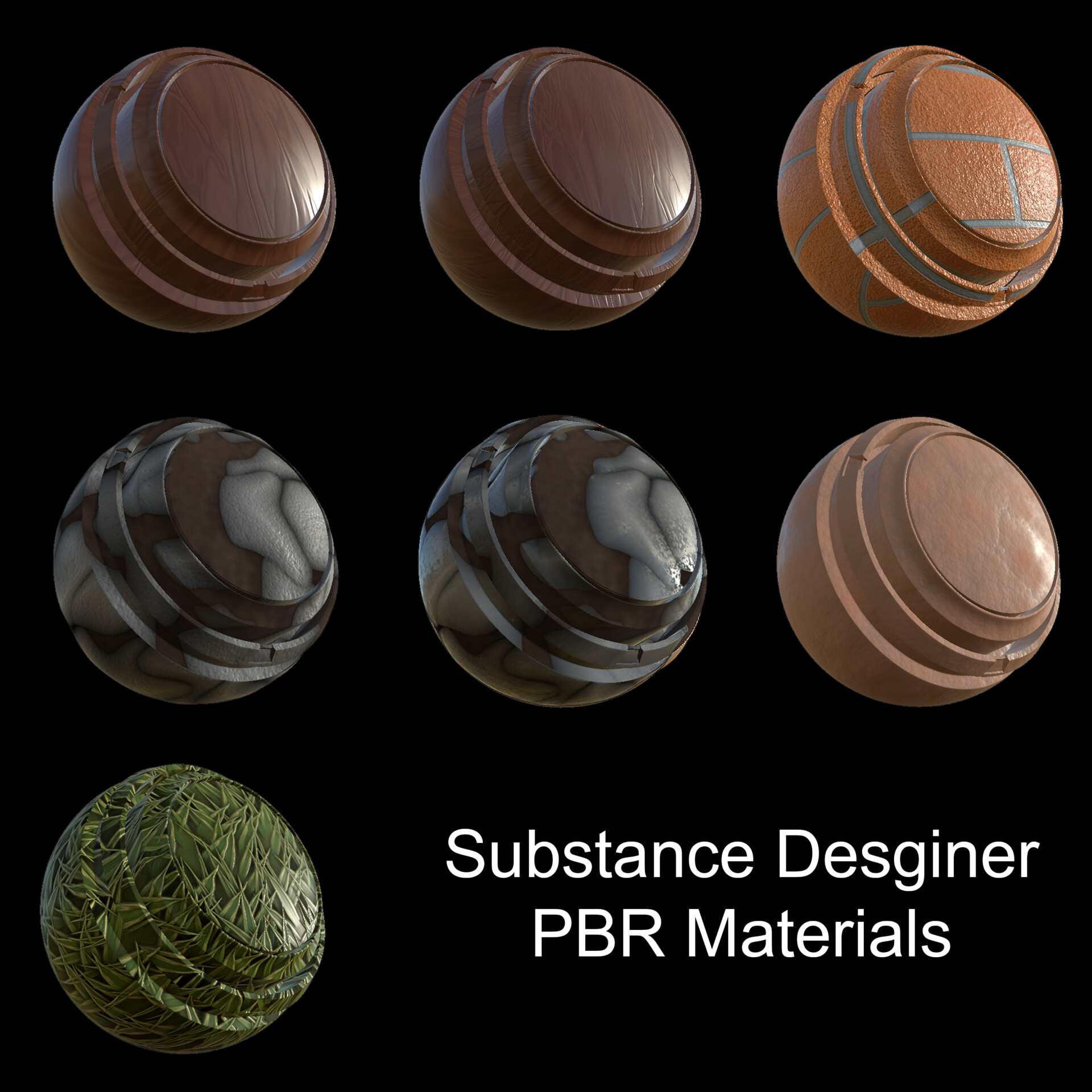 ArtStation - Hand Drawn Style PBR Materials using Substance Designer