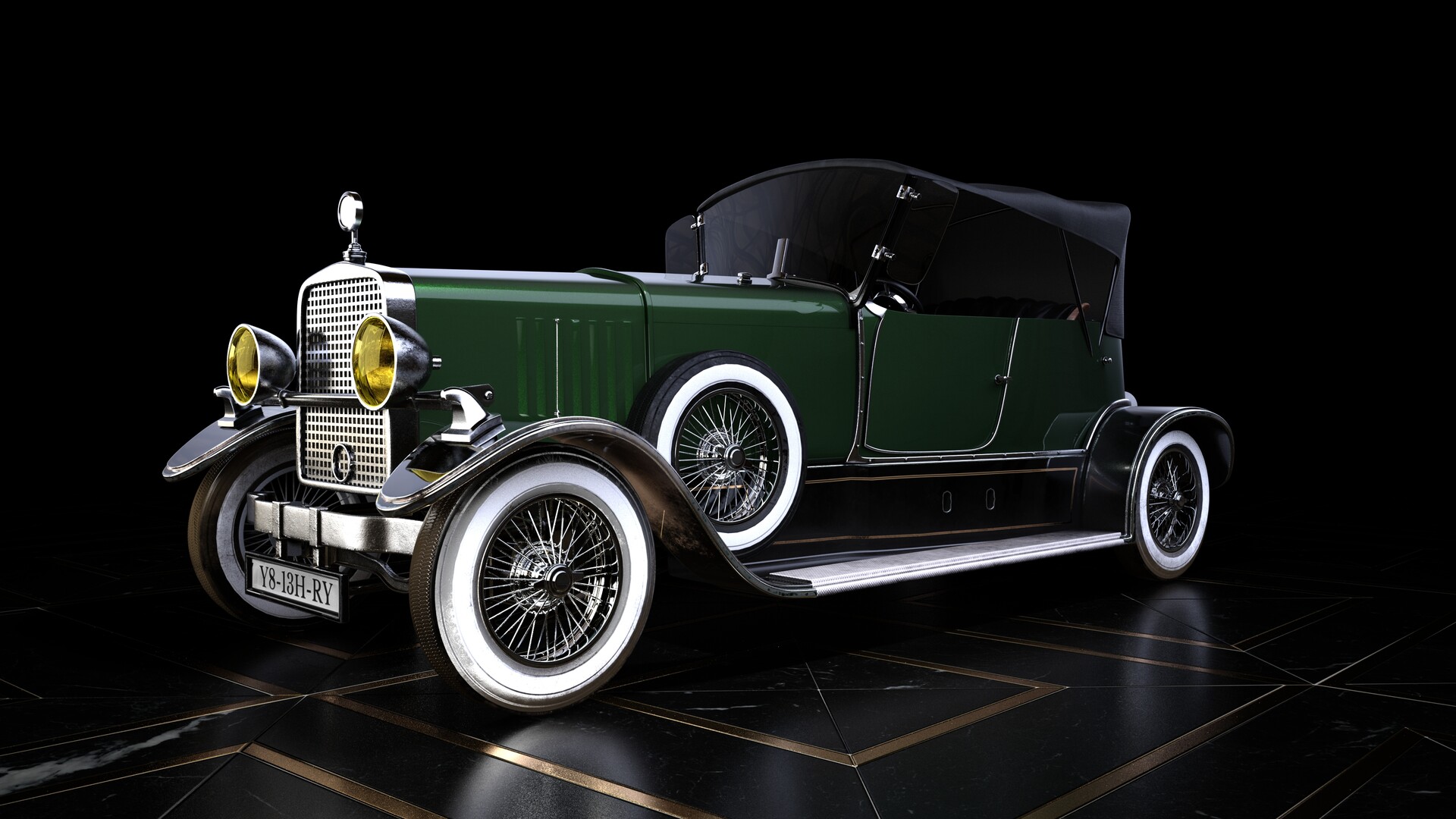 ArtStation - 1920's Old Car Model