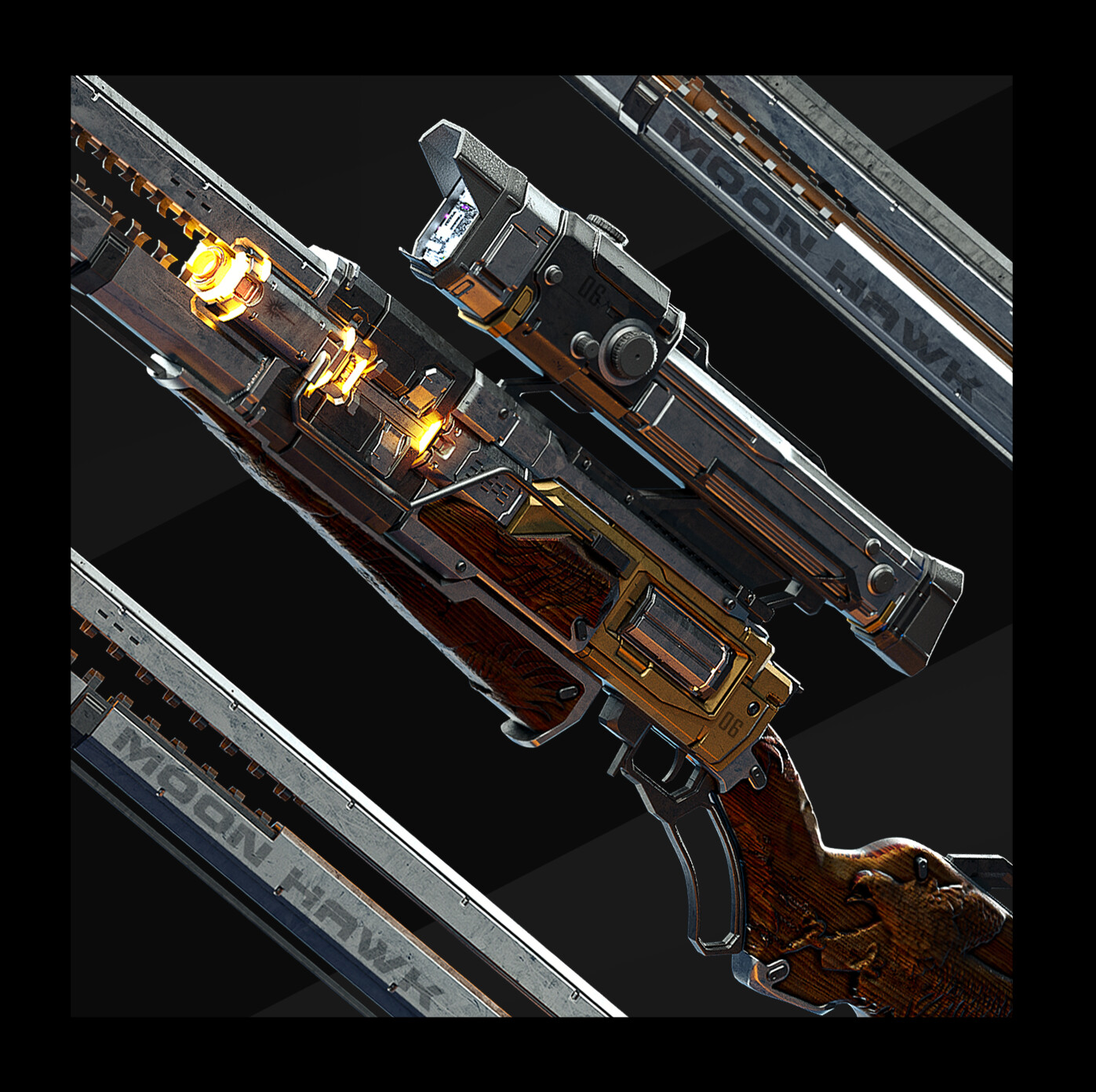 ArtStation - Energy Sniper Rifle