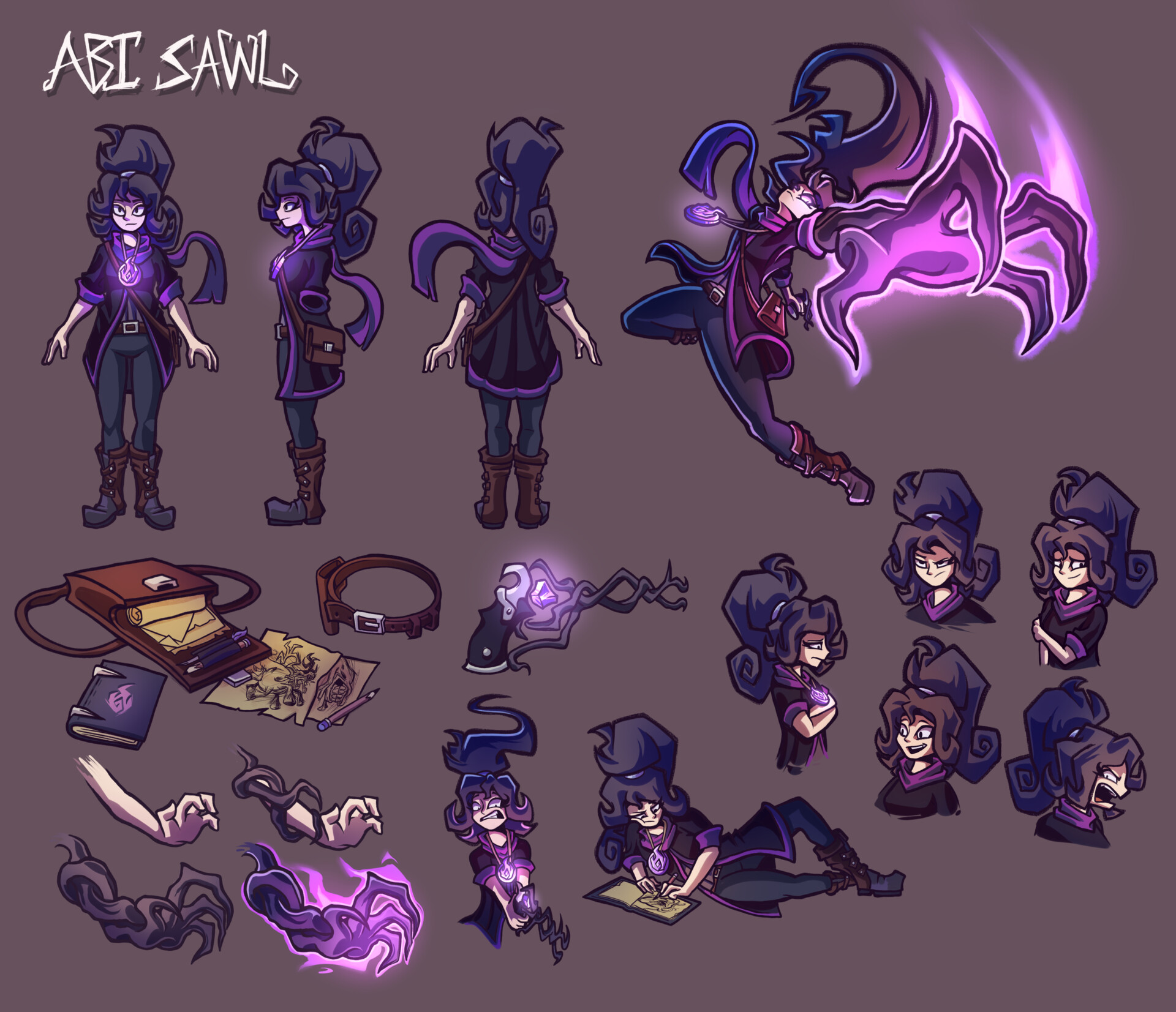 ArtStation - Abi - Character sheet