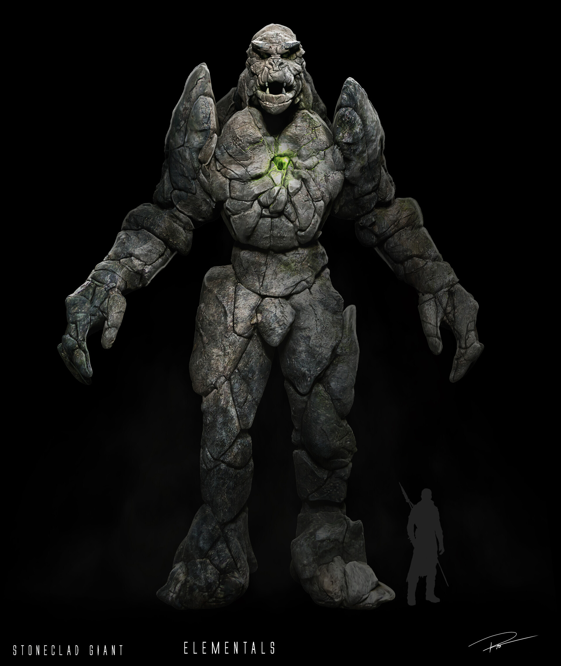 ArtStation - 'Stoneclad Giant'