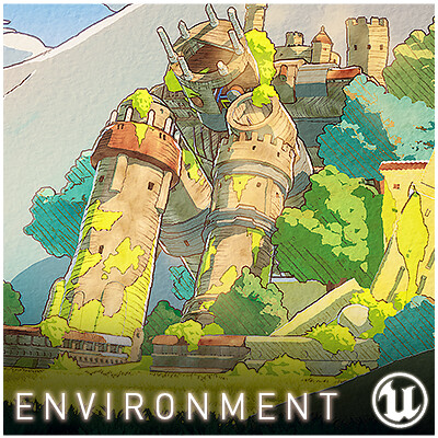 ArtStation - UE5 - 2D shader - Giant's Resting Place