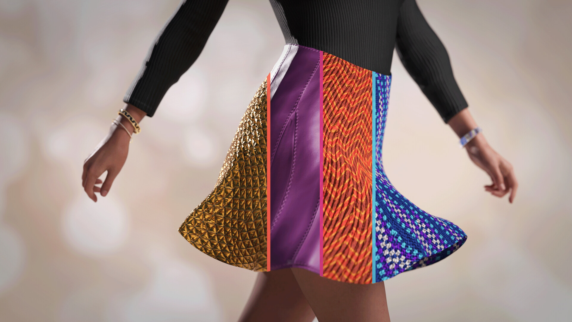 ArtStation - Quad Material Skirt