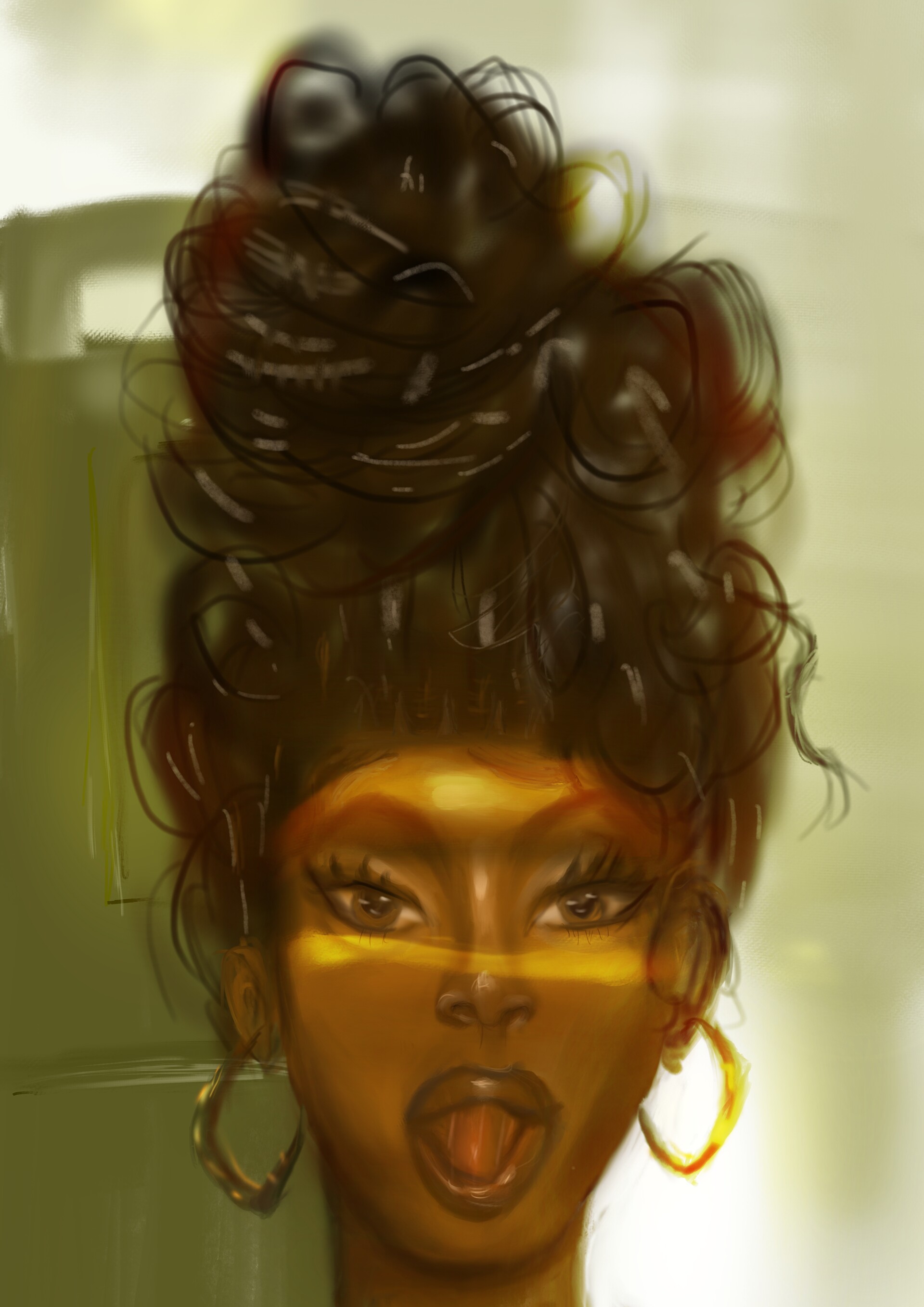 ArtStation - Dark skin digital painting