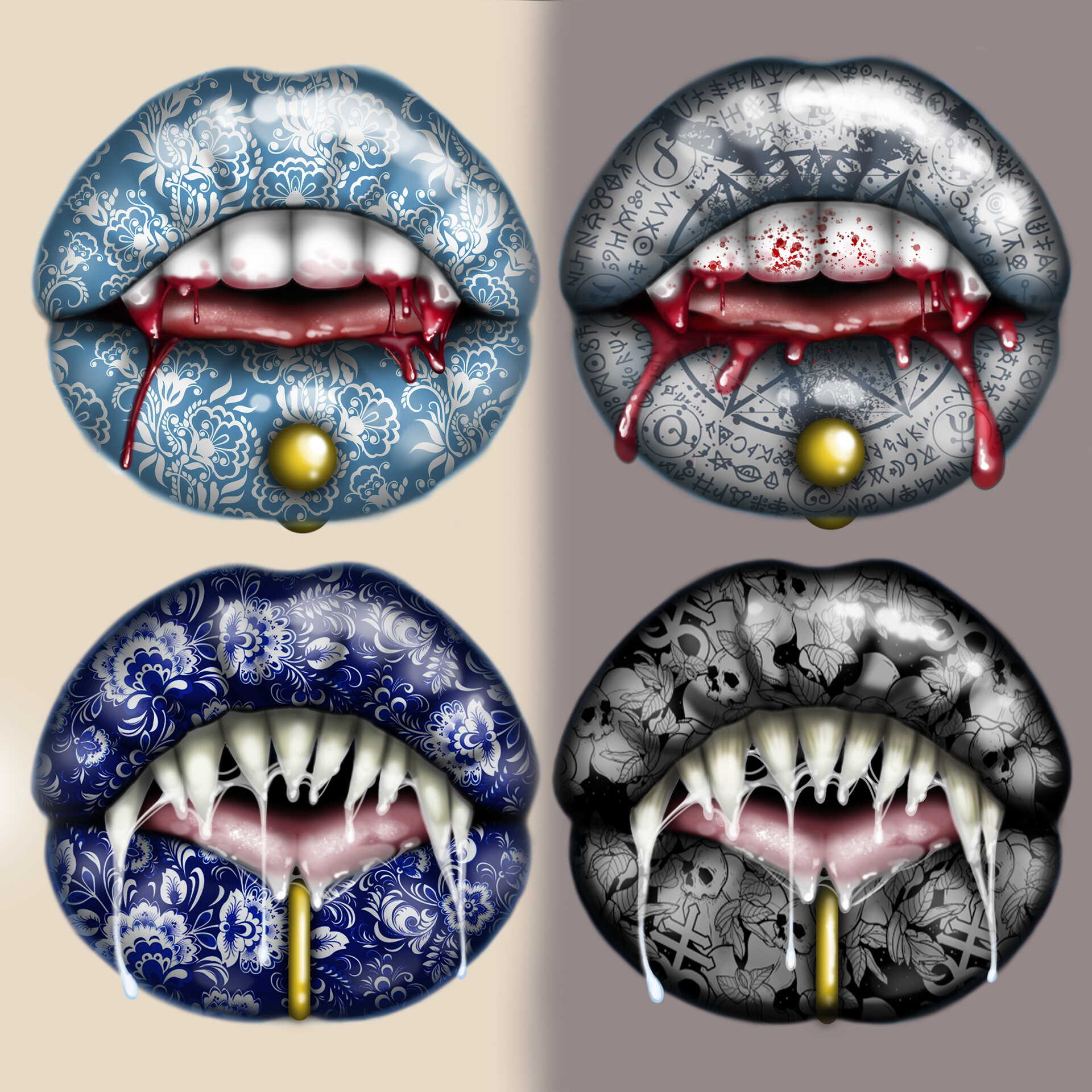 ArtStation - Spooky Lips