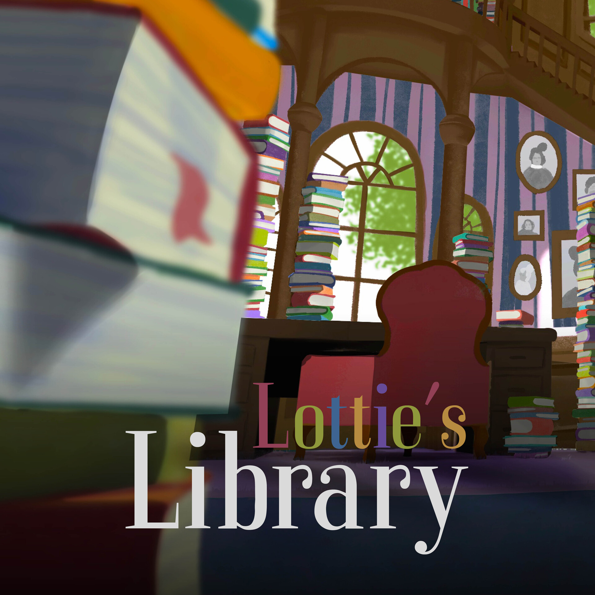 ArtStation - Lottie's Library - Bibliothèque Victorienne