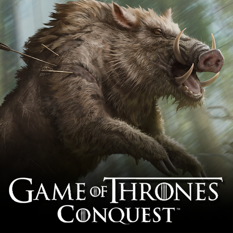 ArtStation - GoT: Conquest - Great Boar Monster Portrait