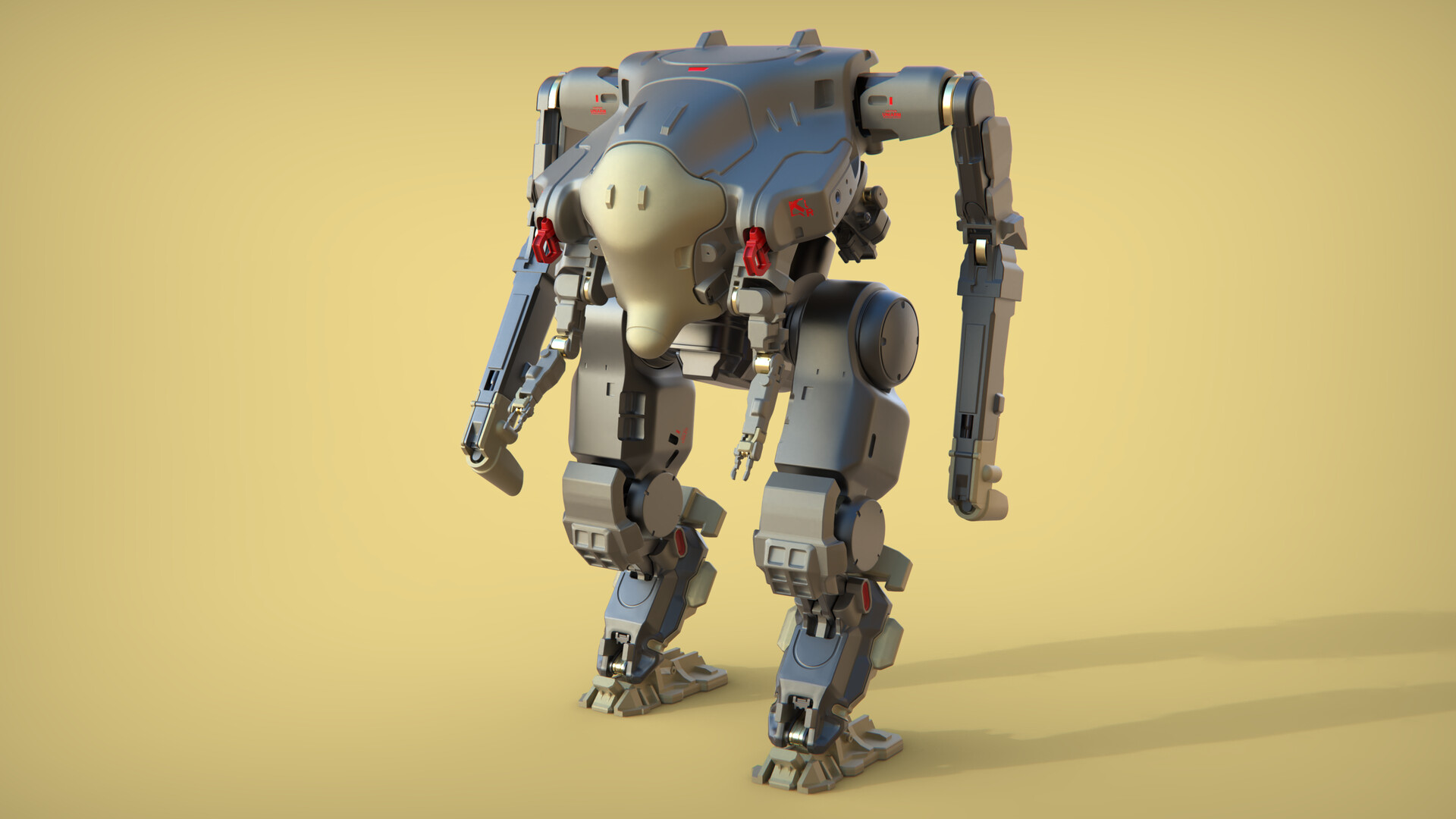 ArtStation - Heavy Mech (Brian Sum 3D Study)