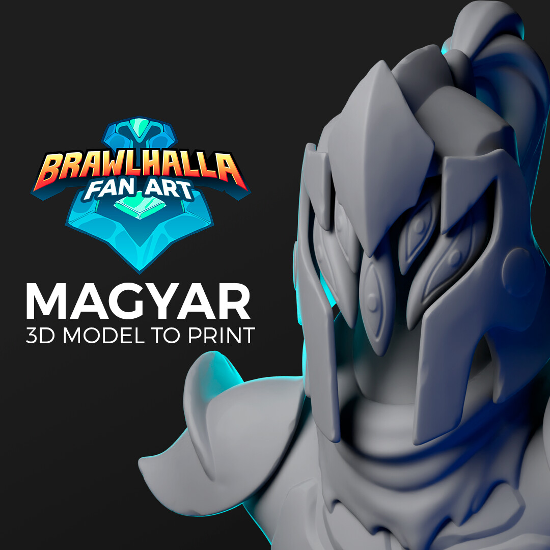 ArtStation - Magyar Bust From Brawlhalla
