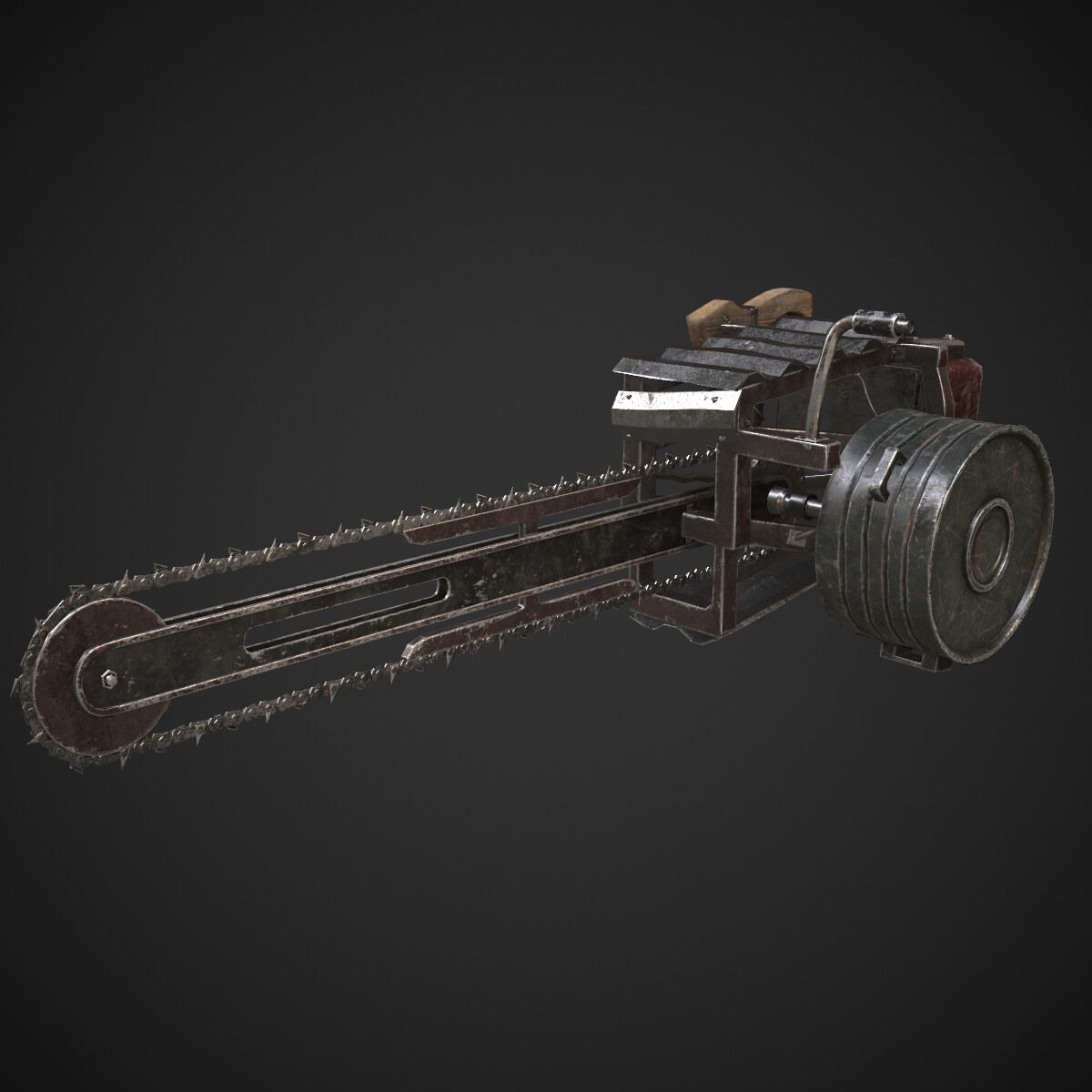 ArtStation - Chainsaw from improvised materials