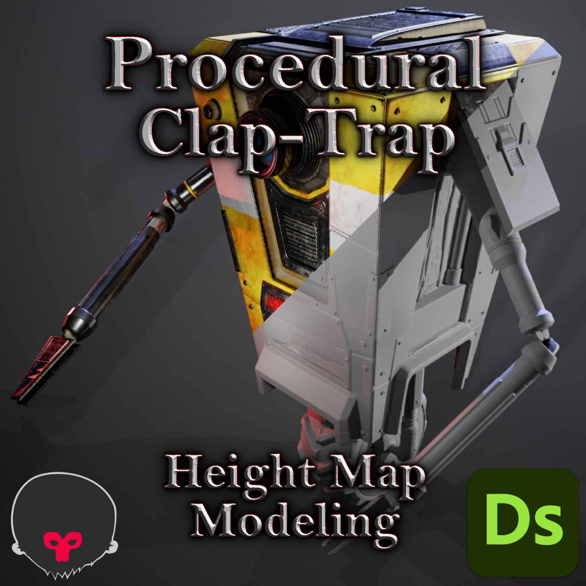 ArtStation - Procedural Clap-Trap Height Map Modeling