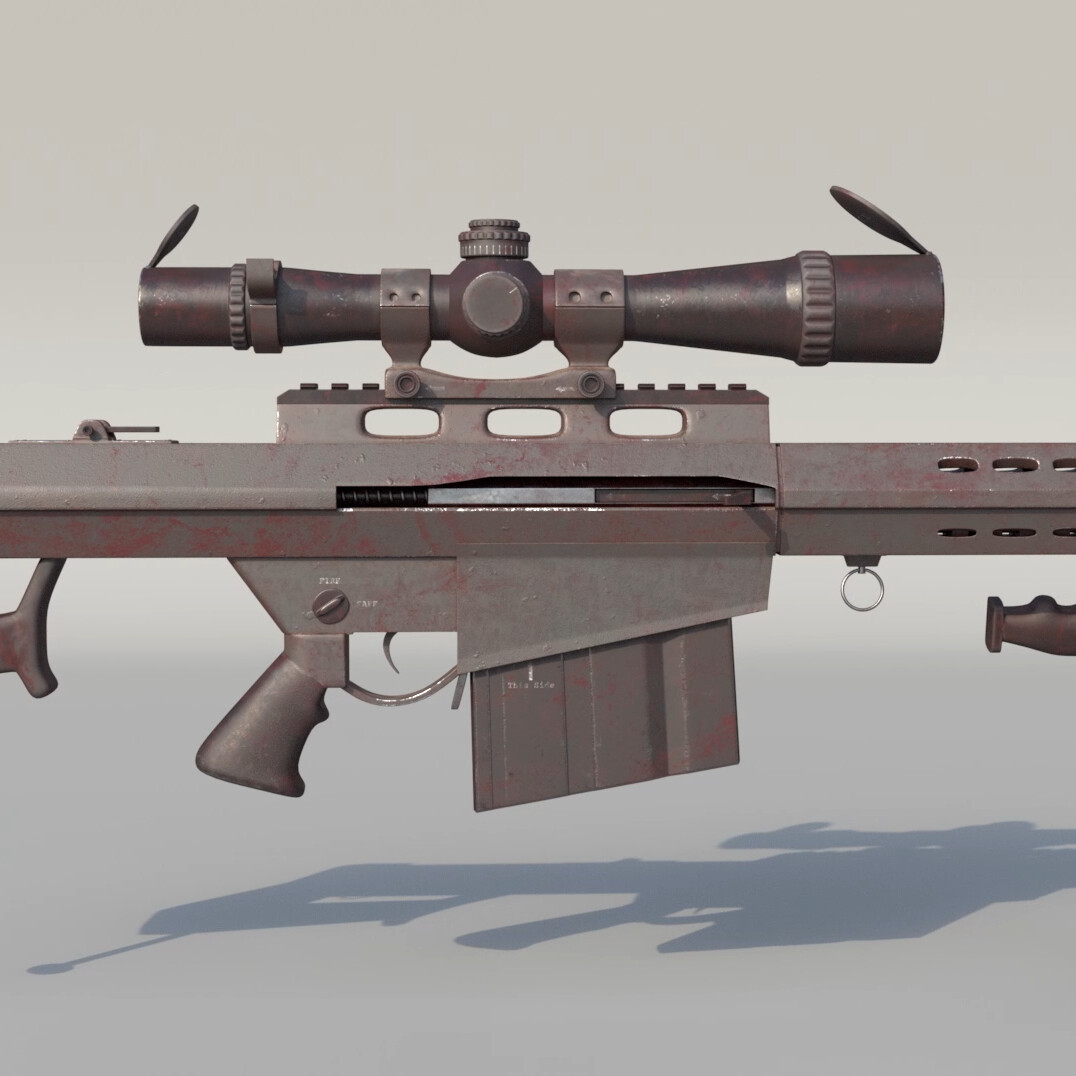 ArtStation - Barrett 50 Caliber Sniper