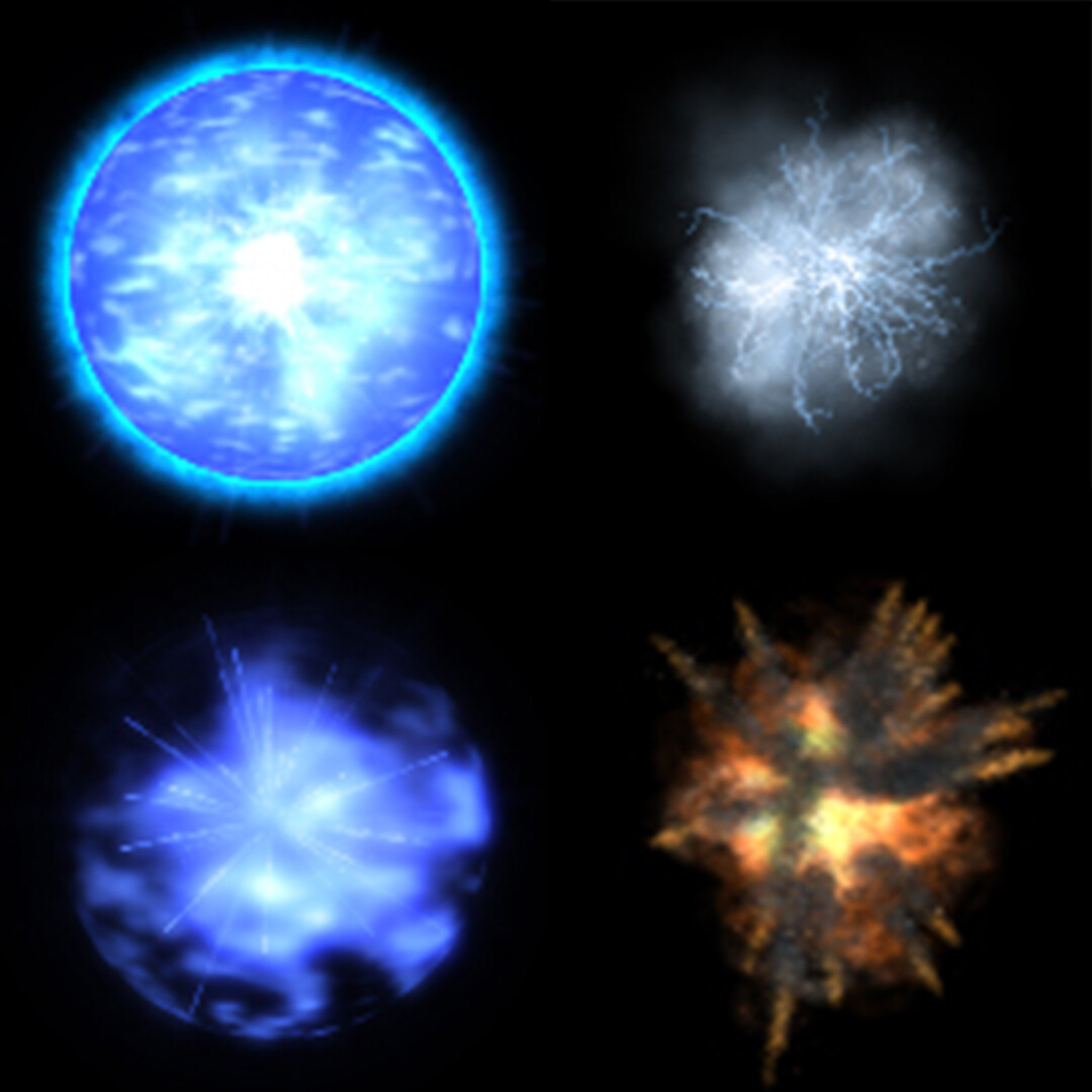 ArtStation - Game particles effect texture design