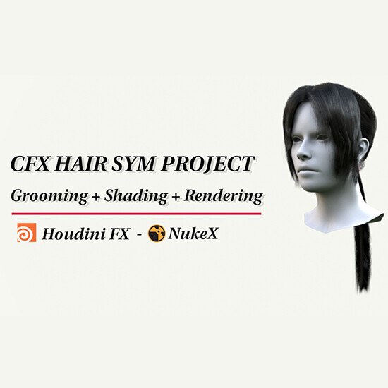 ArtStation - Hair Grooming Simulation with Houdini FX
