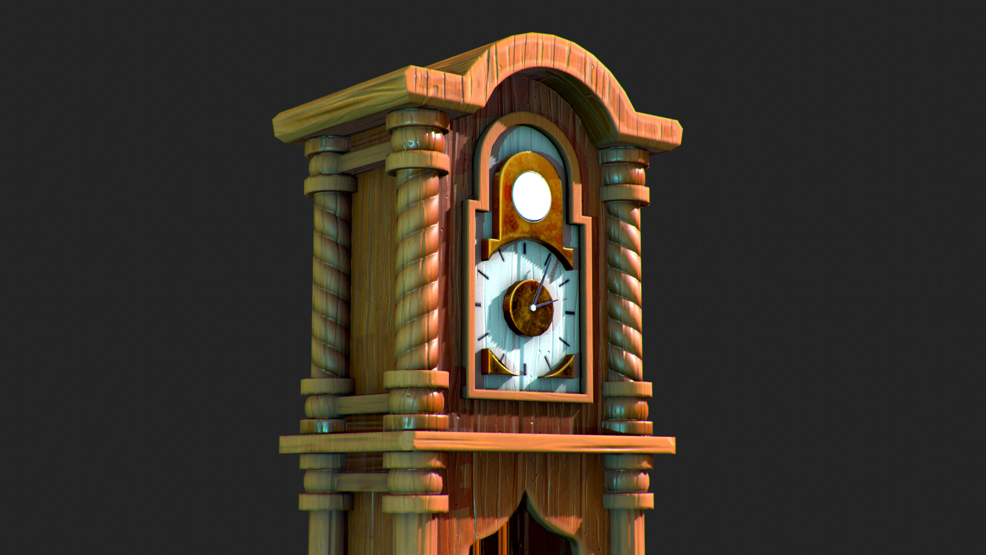 ArtStation - Grandfather's clock