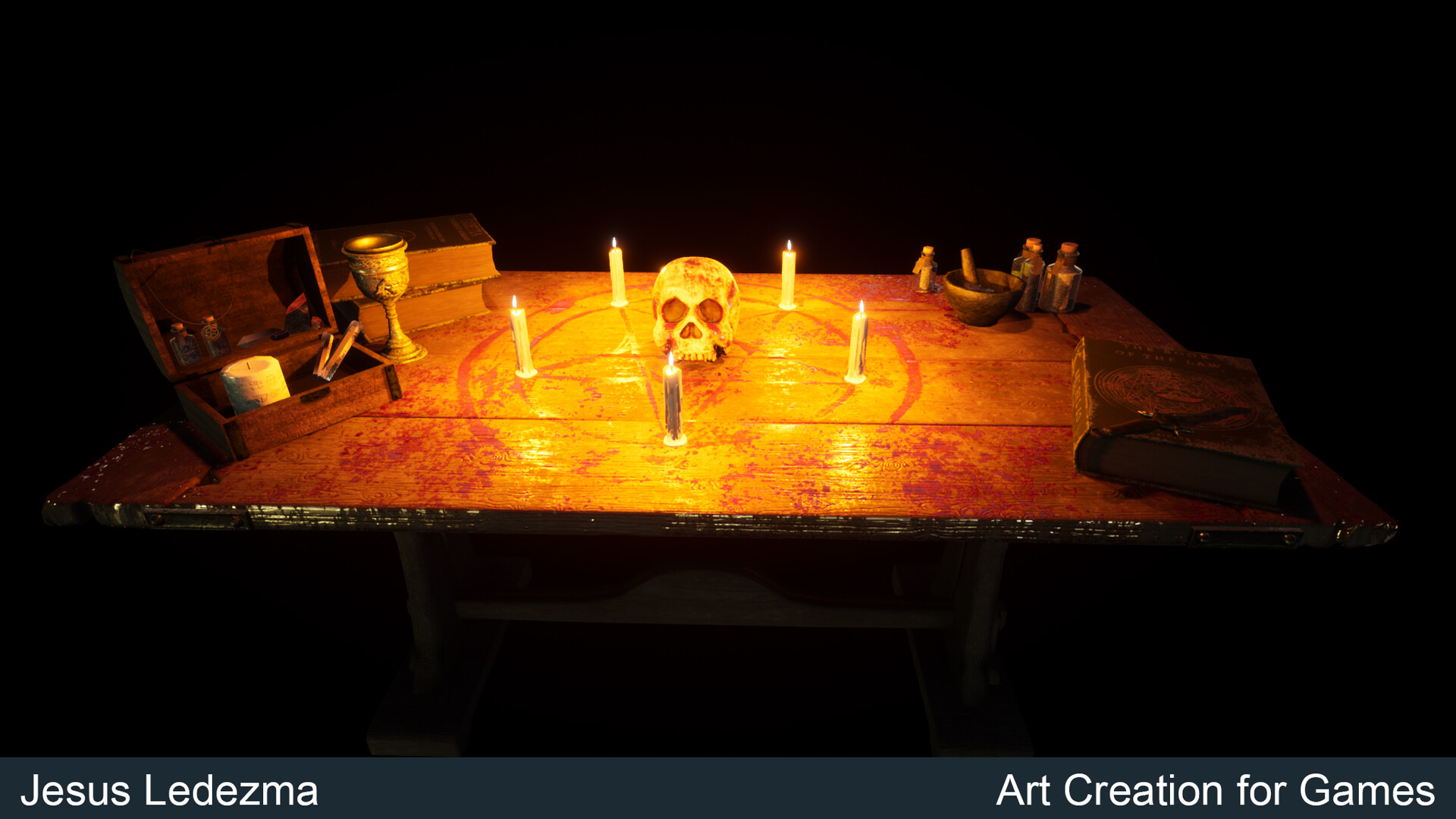 ArtStation - Wicca Ritual Table