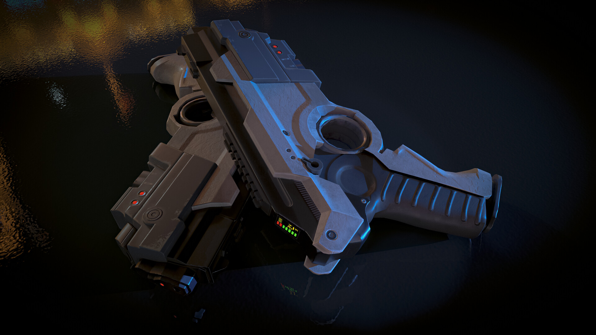 ArtStation - Cyberpunk gun