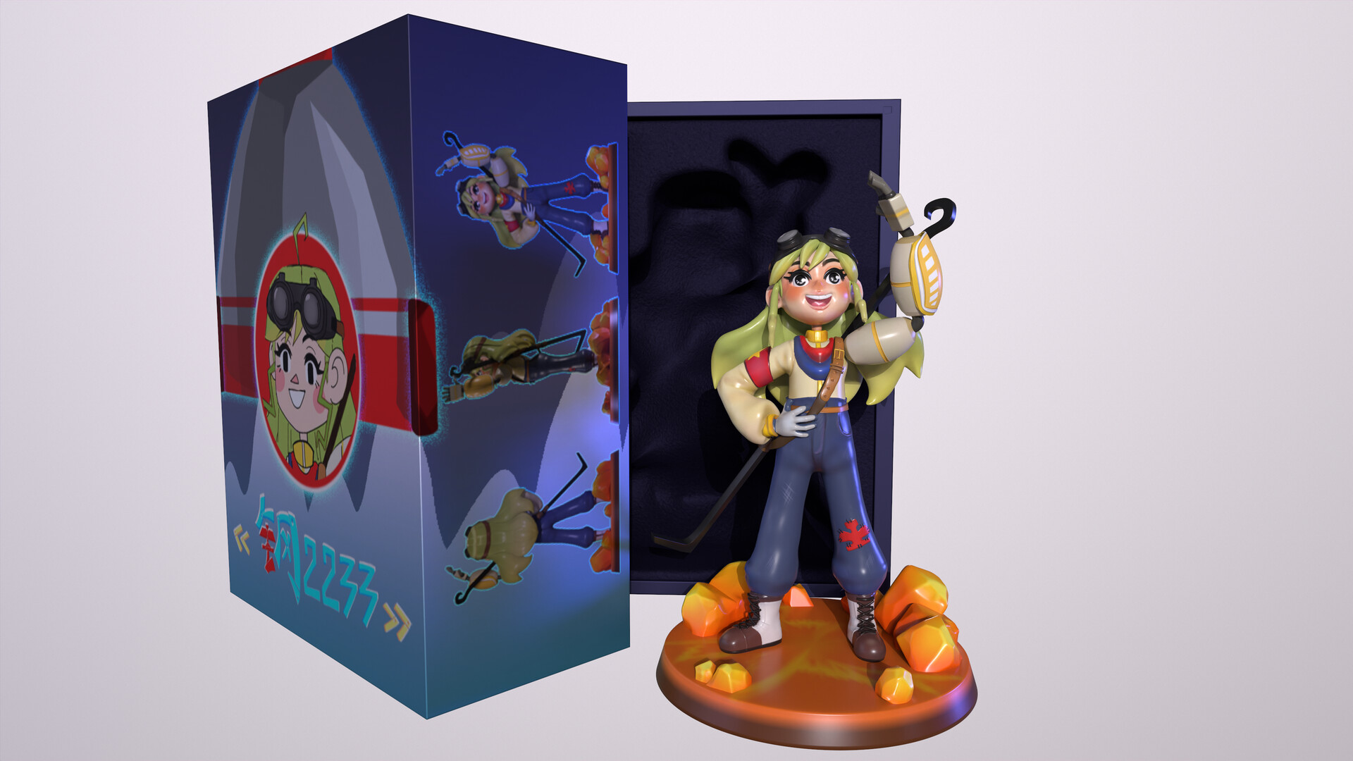 ArtStation - 3D Steel Girl model with details