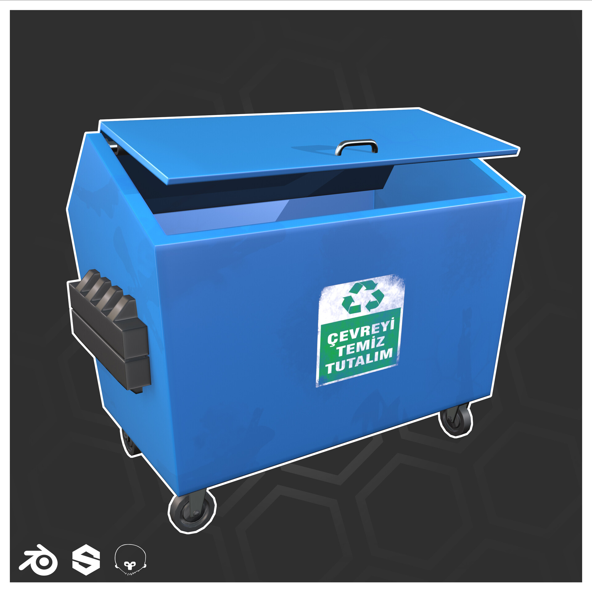 ArtStation - Waste Container- Garbage container