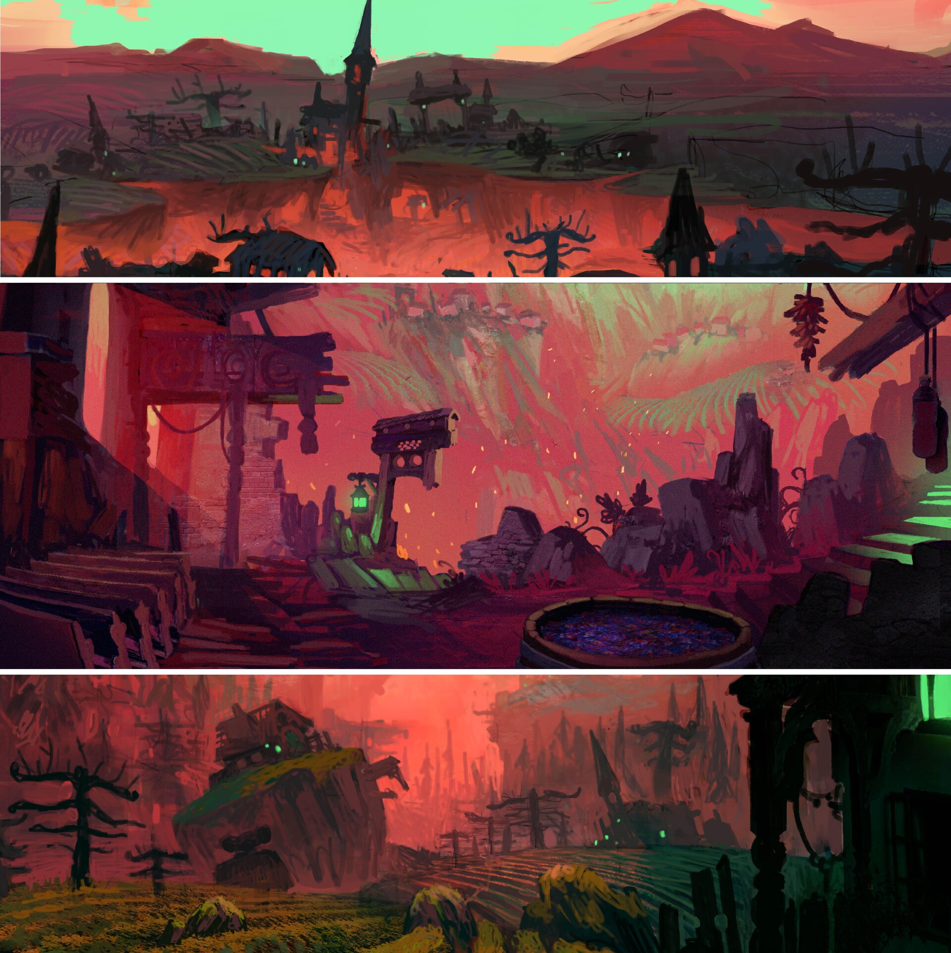 ArtStation - Three Hellscapes