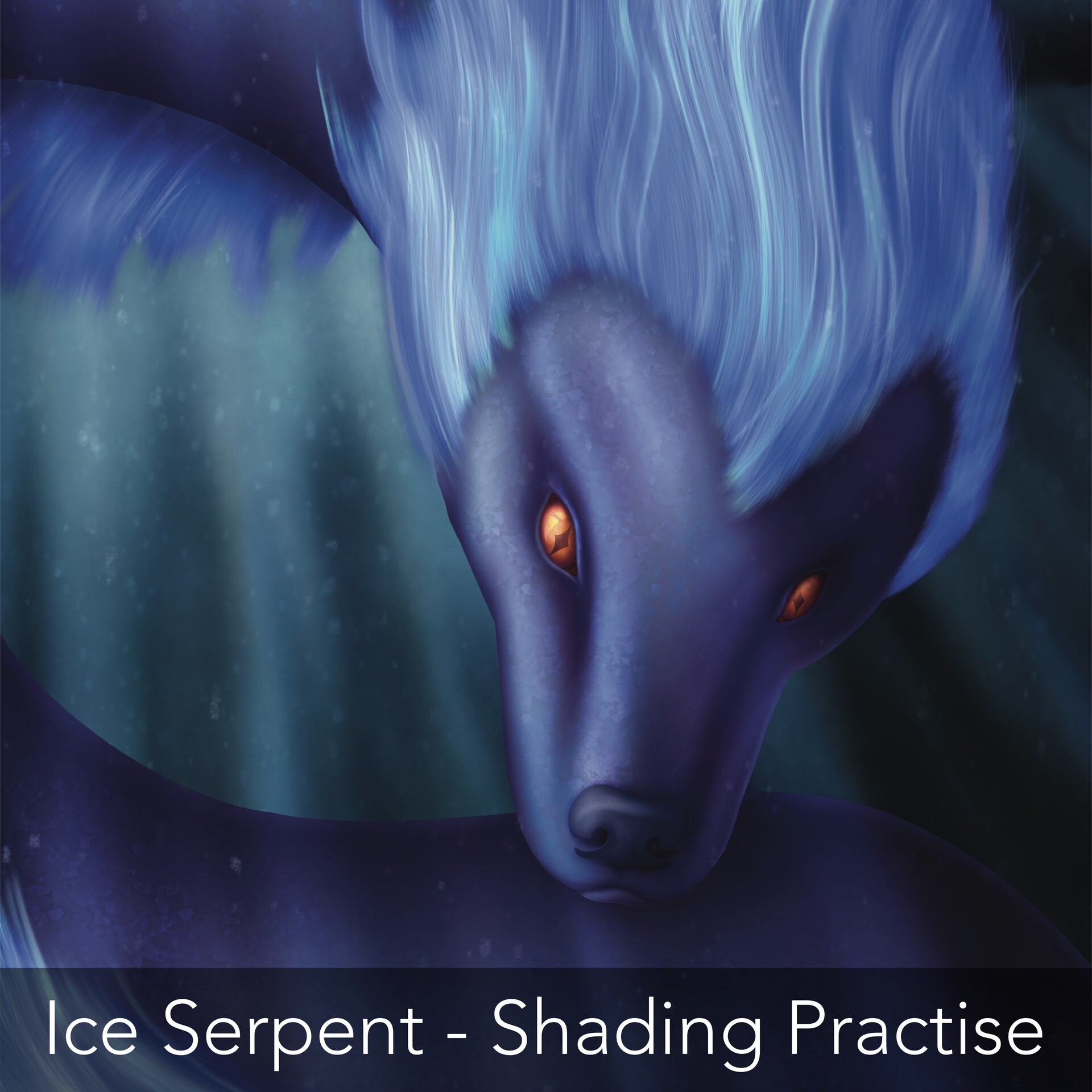 ArtStation - Ice Serpent - Shading Practise