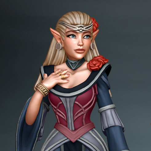 ArtStation - Radiant Elf Citizens