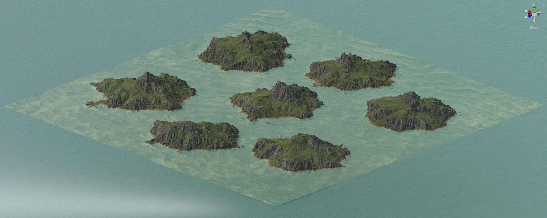 ArtStation - Procedural Islands and Custom ASE Terrain Shader