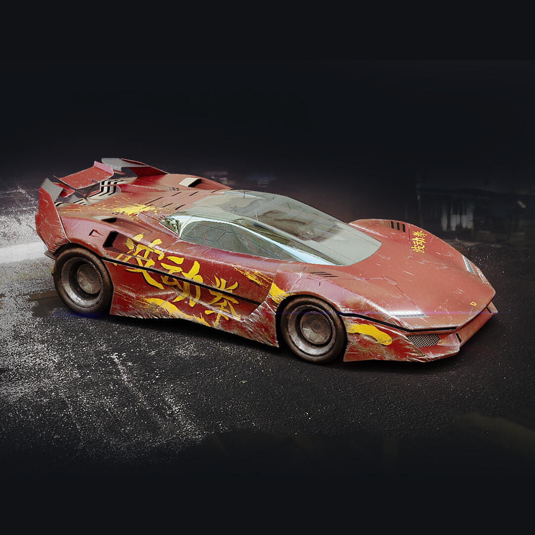 ArtStation - CyberCar details