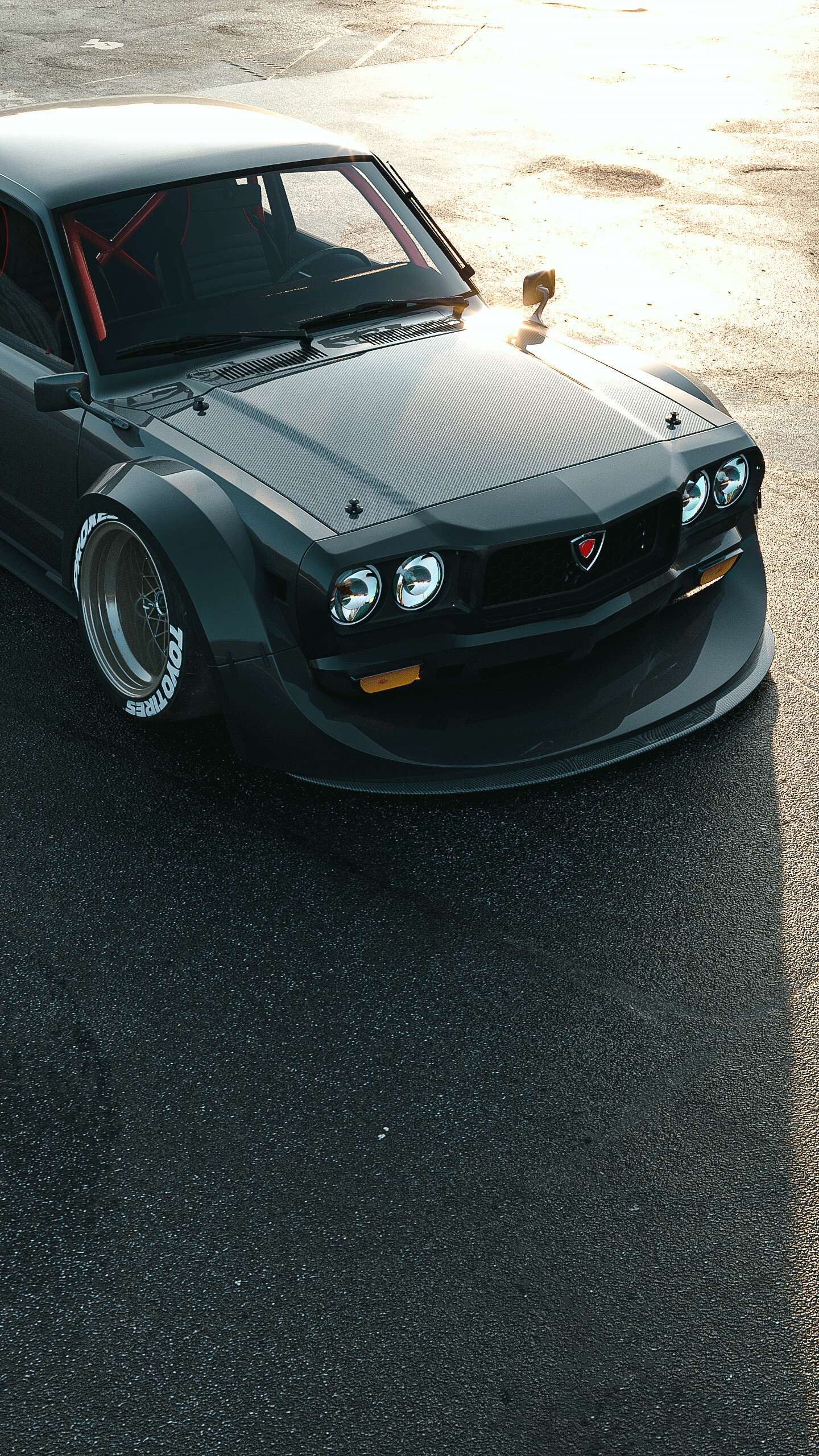 ArtStation - Mazda RX3 wide body design concept