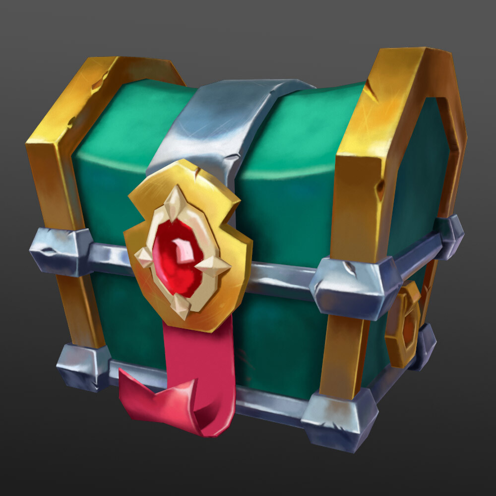 ArtStation - Stylized Golden Chest