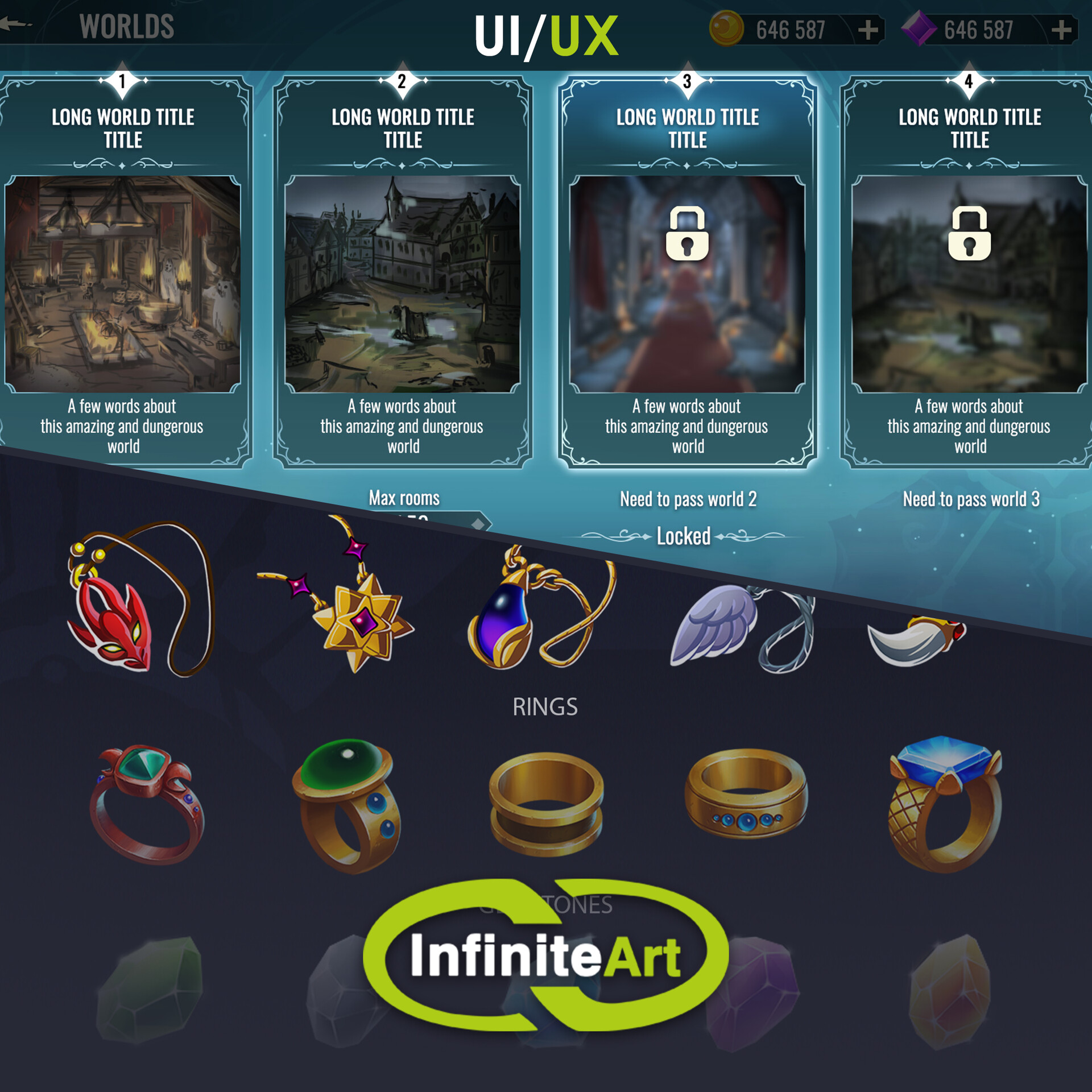 ArtStation - Action RPG Game UI Design (600 hours)