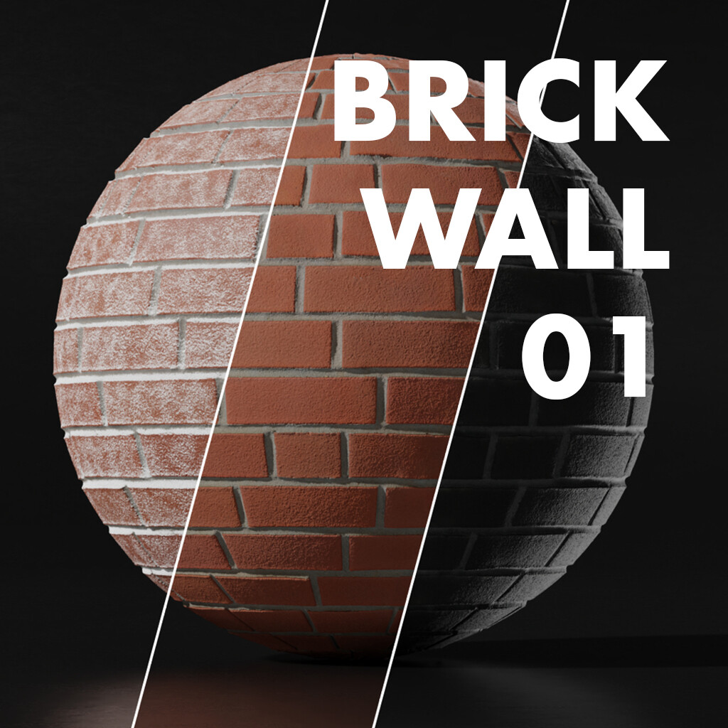 ArtStation - BRICK WALL 01 - eye-candy.xyz