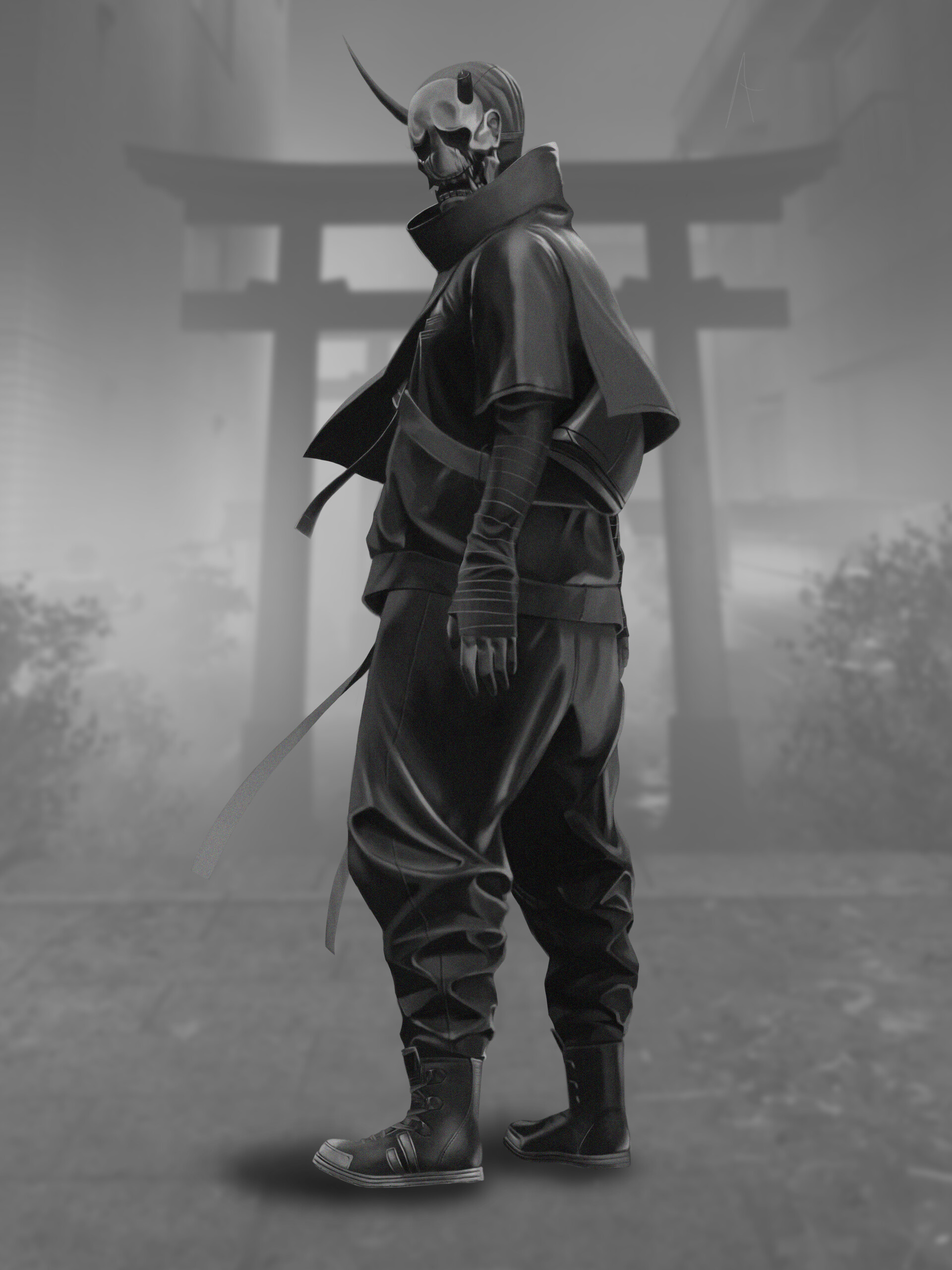 ArtStation - GhostWire: Tokyo character illustration