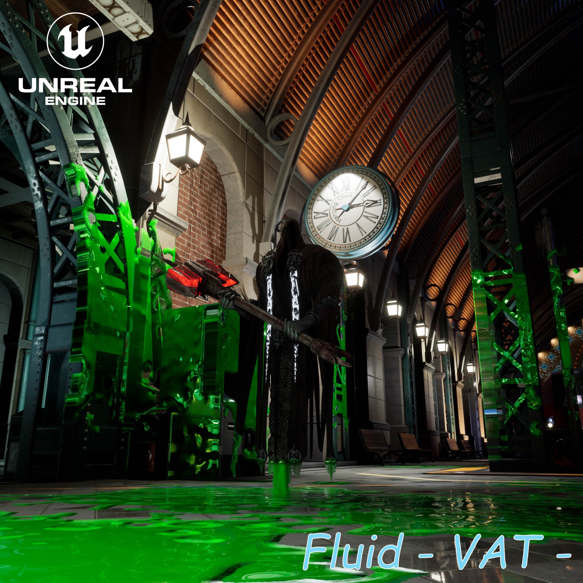 ArtStation - Unreal Engine - Fluid VAT game play check