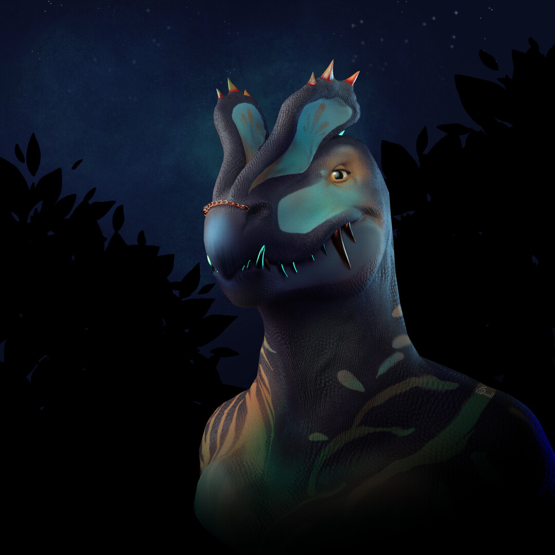 ArtStation - Troy the Dino Bust