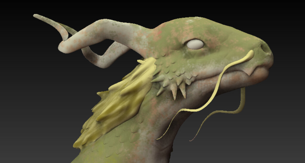 ArtStation - Dragon Practice Sculpt (Kirin/Qilin inspired)