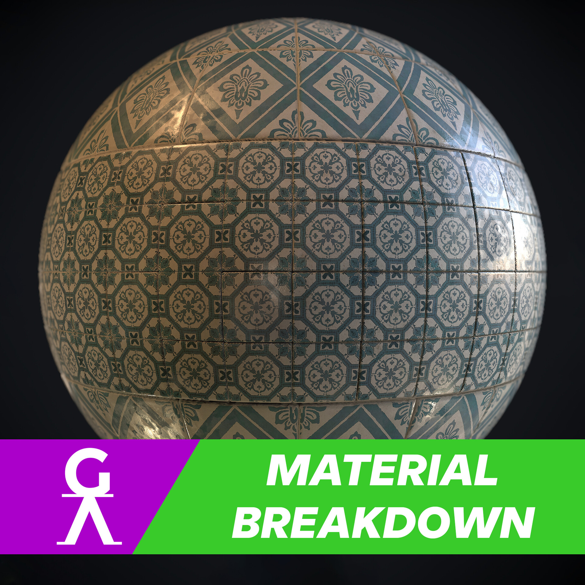 ArtStation - Ceramic Tiles - Material Breakdown - Harold Damery