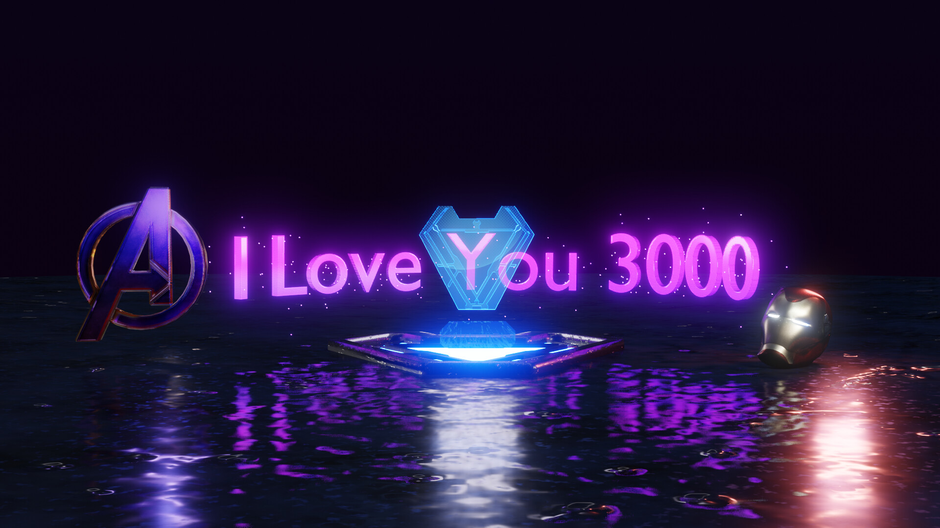 ArtStation - I love you 3000 - Iron Man Tribute